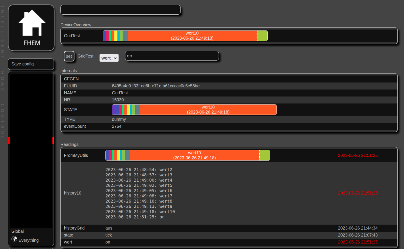 Letzte Werte als Reading und Balkendiagramm – FHEMWiki